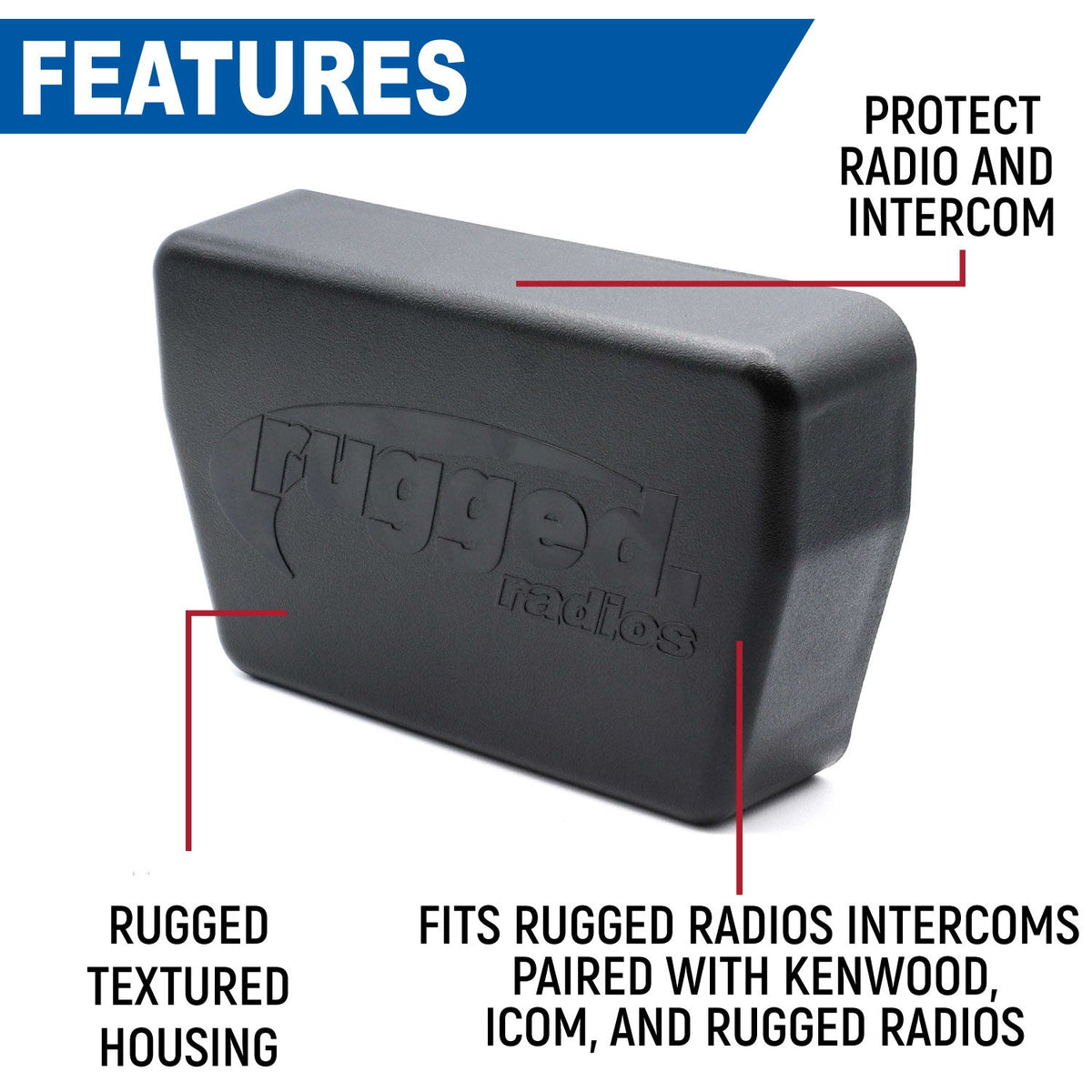 Magnetic Radio & Intercom Cover for Rugged Radios Multi Mount Insert ...